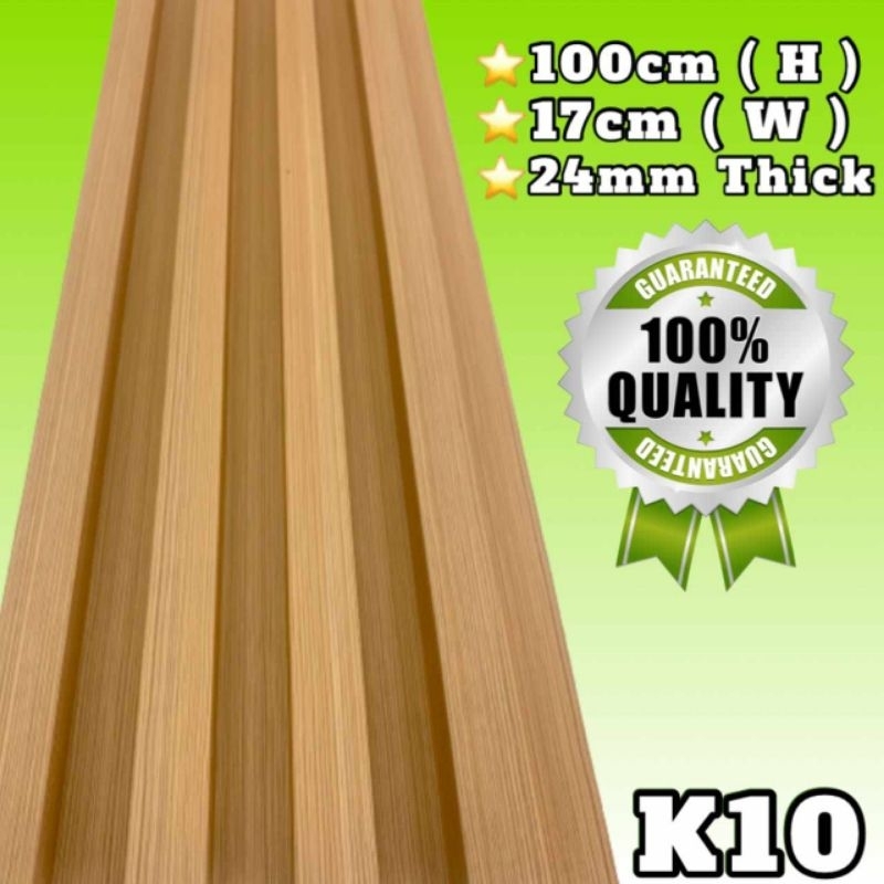 WPC Wood Cladding / Flutted Wall Panel Walldecor Waterproof made with ...