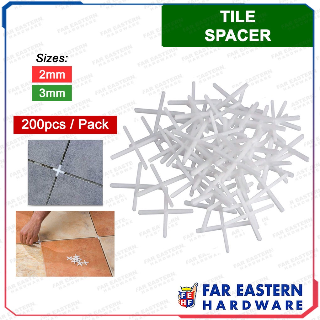Tile Spacer Flooring 2mm | 3mm 200Pcs / Pack | Shopee Philippines