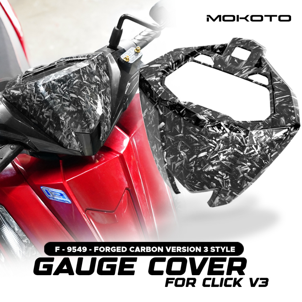 MOKOTO HONDA CLICK V3 FULL GAUGE PANEL GARNISH COVER FOR HONDA CLICK V3 ...
