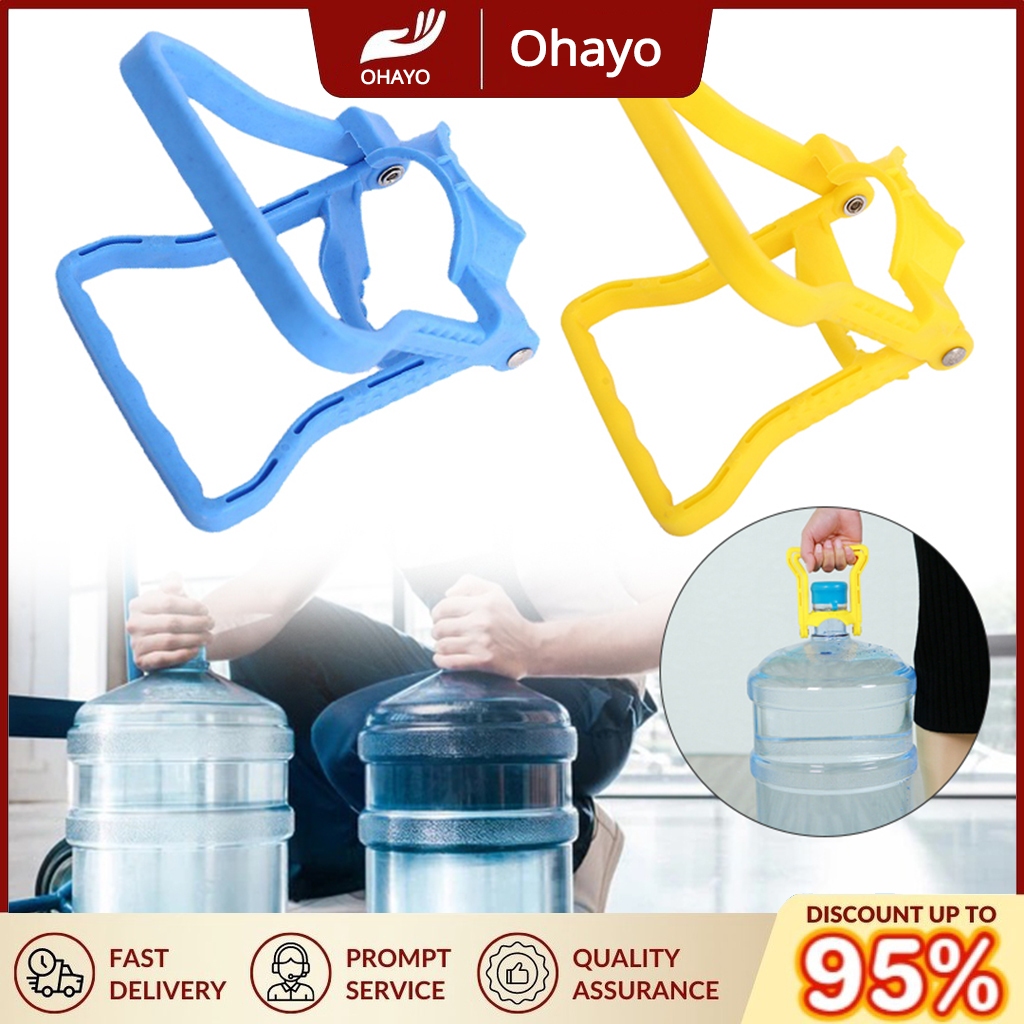 Round Gallon Water Container Lifter Holder Folding Lifter Bucket Handle ...