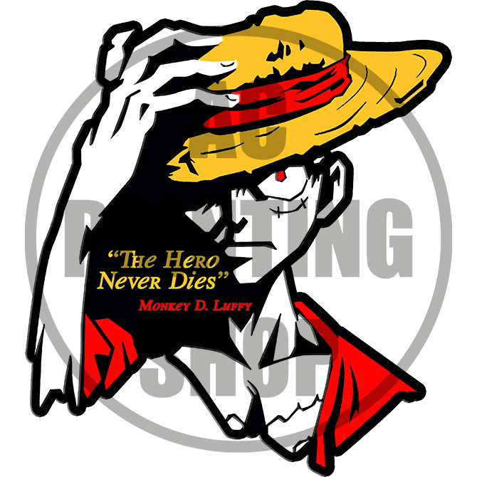 Luffy Big Size Waterproof Stickers | Shopee Philippines