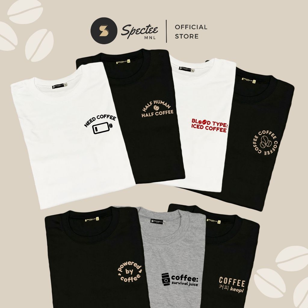 Mini Coffee Prints | Spectee MNL Tee | Shopee Philippines
