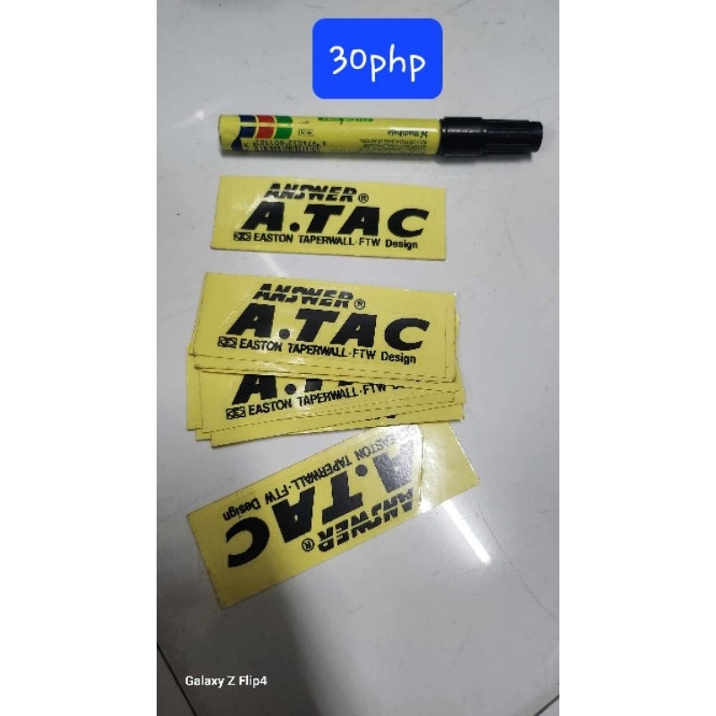 answer atac decals 30 pesos each | Shopee Philippines
