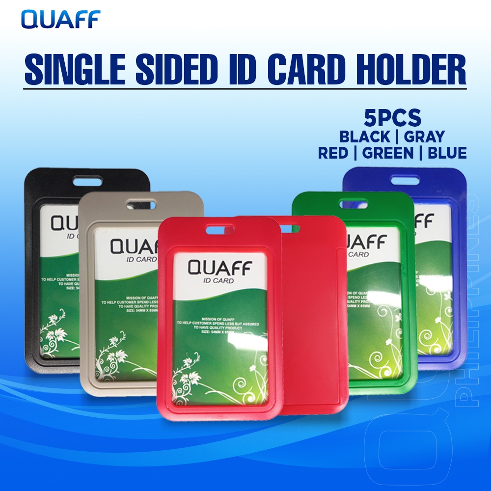 QUAFF Single Sided PP Card Holder Vertical C-593V ID Holder - 5pcs ...