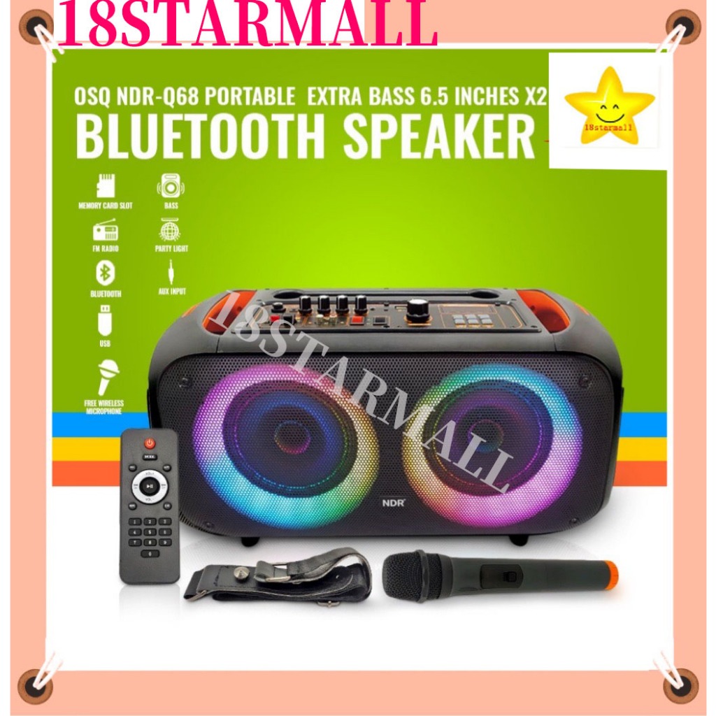 Speaker NDR-Q68 / Brodu BTS-1709 Professional Battery Speaker System ...