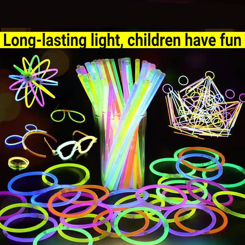 [Wholesale] 50pcs Glow Sticks Children's fluorescent toys Christmas ...