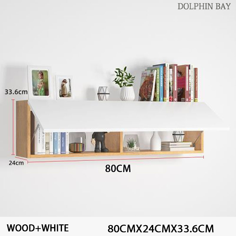 DOLPHIN BAY (COD)Floating wall mounted bookcase shelf Wall cabinet ...
