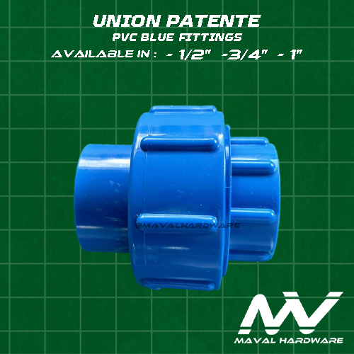 PVC Blue Fittings - Union Patente; 1/2", 3/4", 1" | Shopee Philippines
