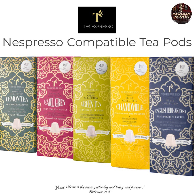 [Italy] Tea Capsules Nespresso Compatible Tea Espresso Lemon Tea Earl ...