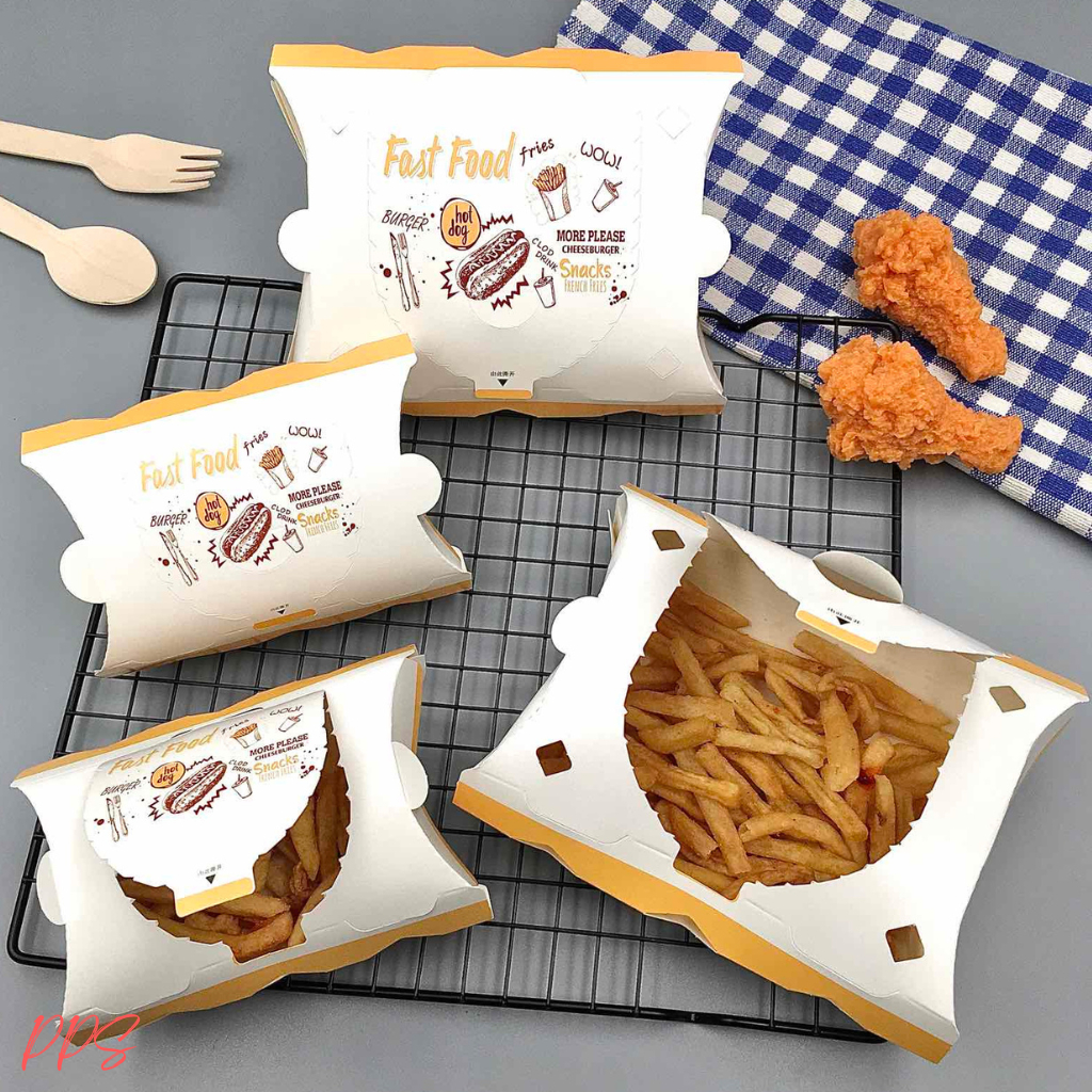 Fast Food Print Fries/ Snacks box- 20pcs | Shopee Philippines