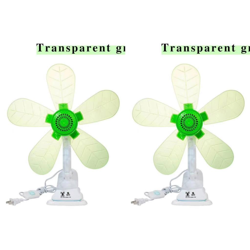 Asseenontv #12CM Blades Fan Anti-Heat Table Clip Fan 5 Blades Home ...