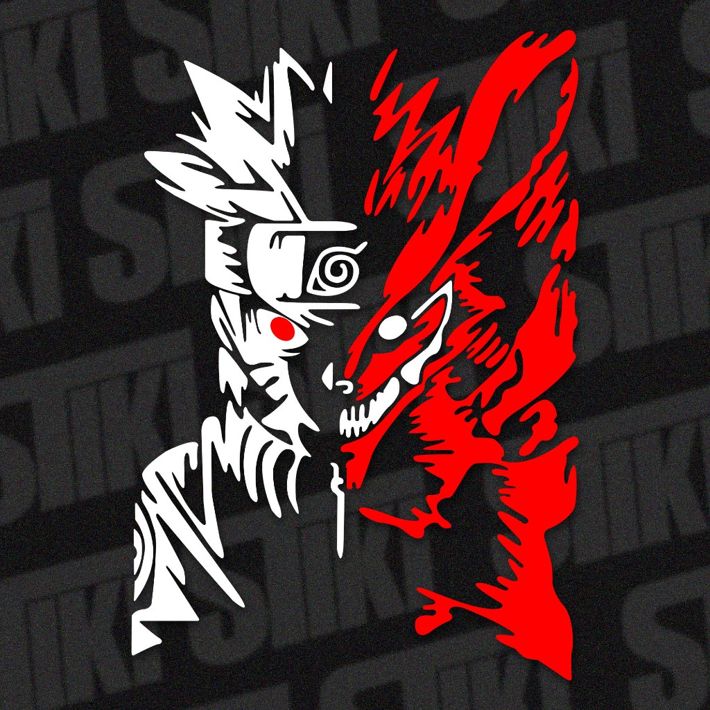 Naruto Kyuubi Cut out Vinyl Sticker WATERPROOF | Shopee Philippines