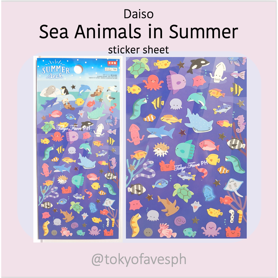Daiso Seria Can Do Watts Underwater Sea Ocean Animals Creatures Theme ...