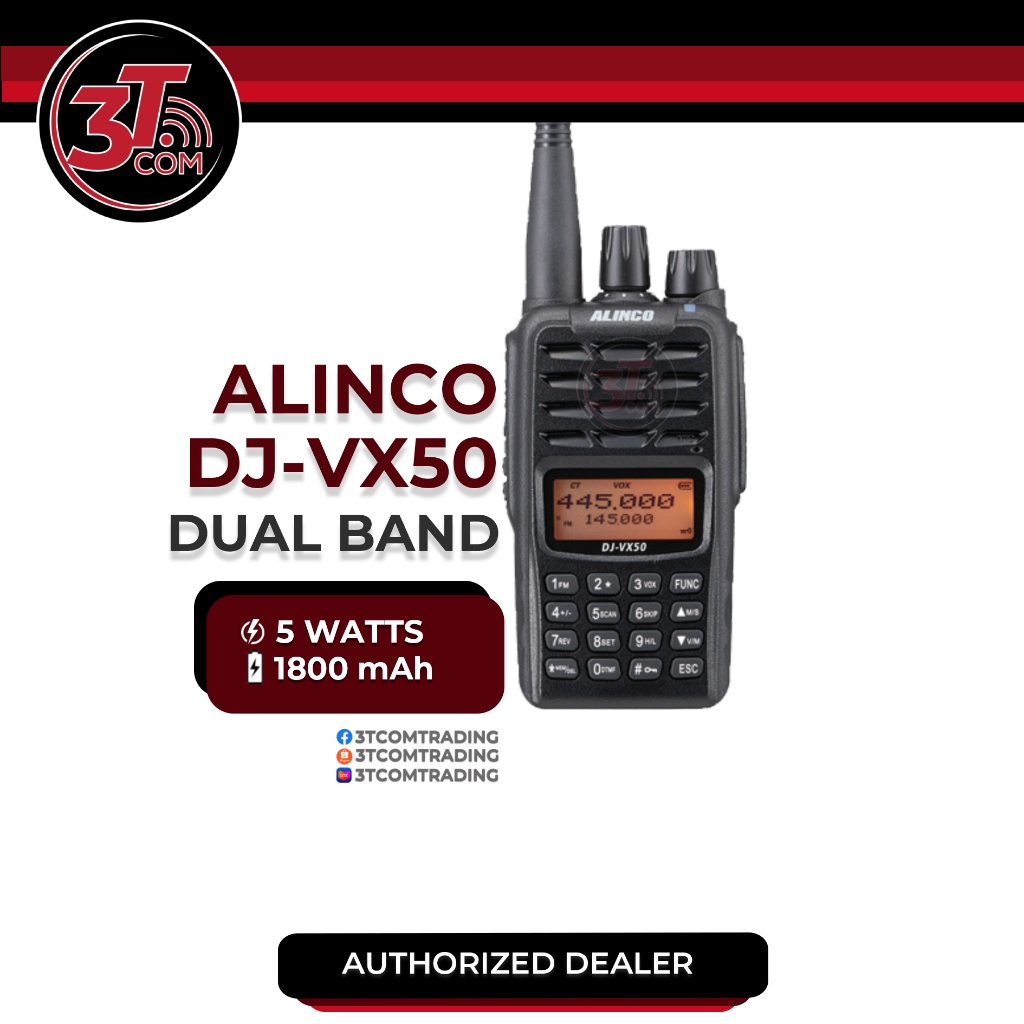 ALINCO VX50 DUAL BAND IP67 Rated (Dust and Water Protection) | Shopee Philippines