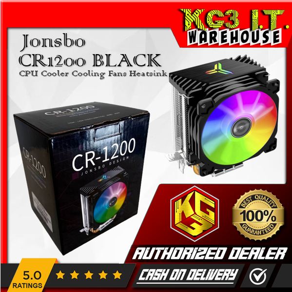 Jonsbo CR1200 BLACK CPU Cooler Cooling Fans Heatsink | Shopee Philippines