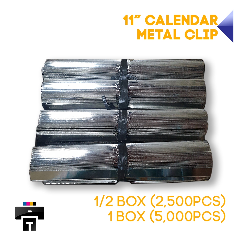 11" Calendar Metal Clips | 1/2box (2,500pcs) | 1box (5,000pcs) | Shopee ...