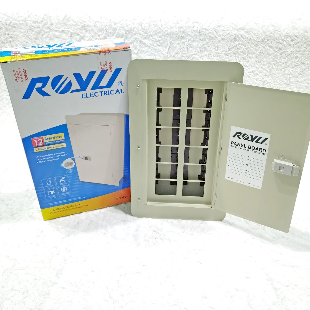 ROYU Panel Box Board 4 6 8 10 12 Breaker All Metal Residential Pole ...