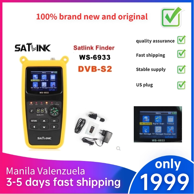 (100% New) Original Satlink WS-6933 Digital Satellite Finder DVB-S2 ...