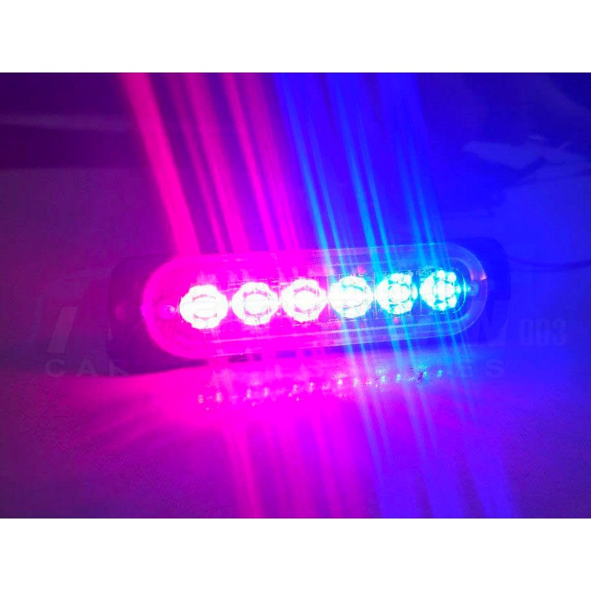 Red and Blue Strobe Vehicle Light Mini Aurora 12-24V (06T-B) | Shopee ...