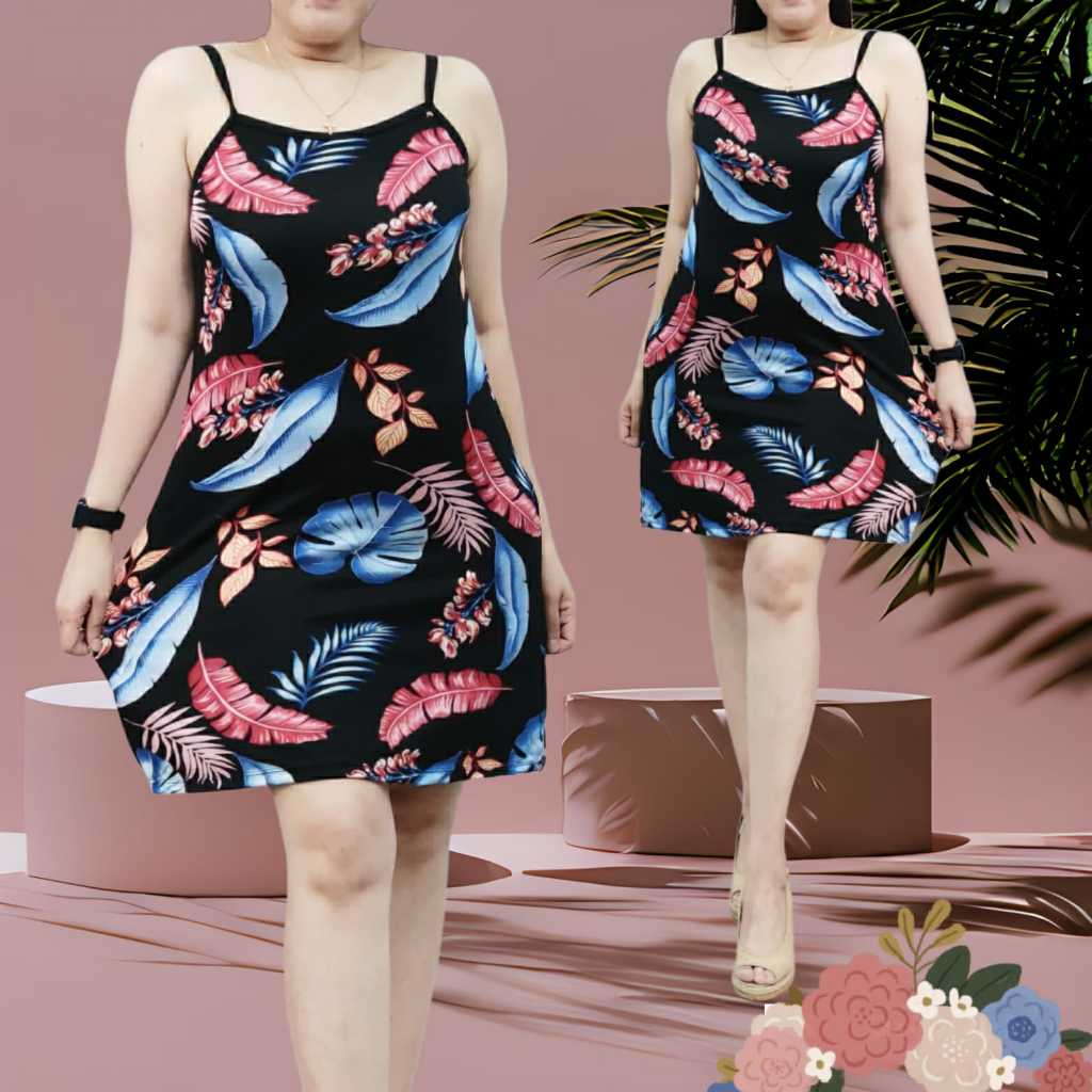 LOOSE SPAGHETTI DRESS CAN FIT UP TO XL | Shopee Philippines