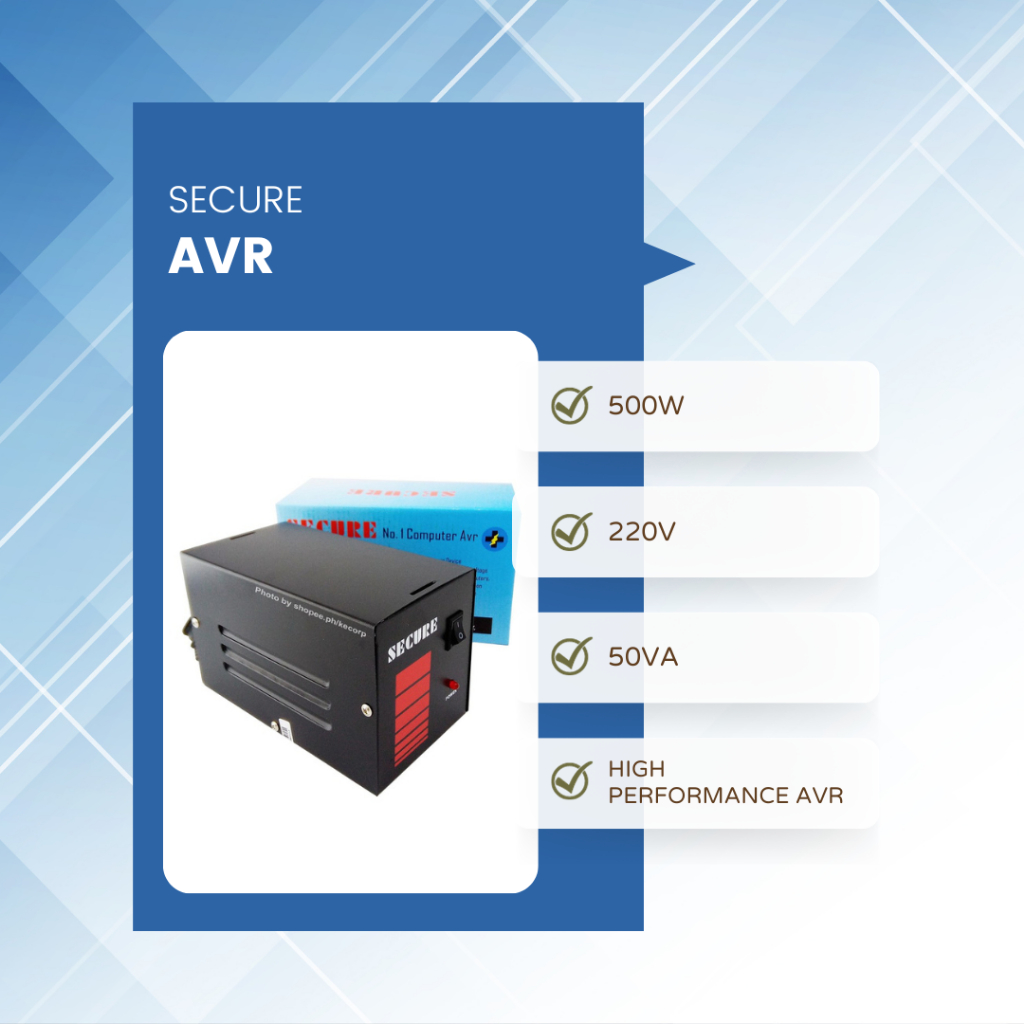 SECURE AVR ( AUTOMATIC VOLTAGE REGULAR) | Shopee Philippines