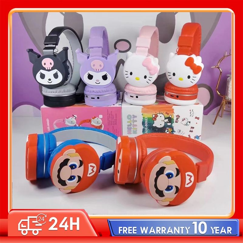 Sanrio Hello Kitty headphones head-mount bluetooth headset cartoon ...