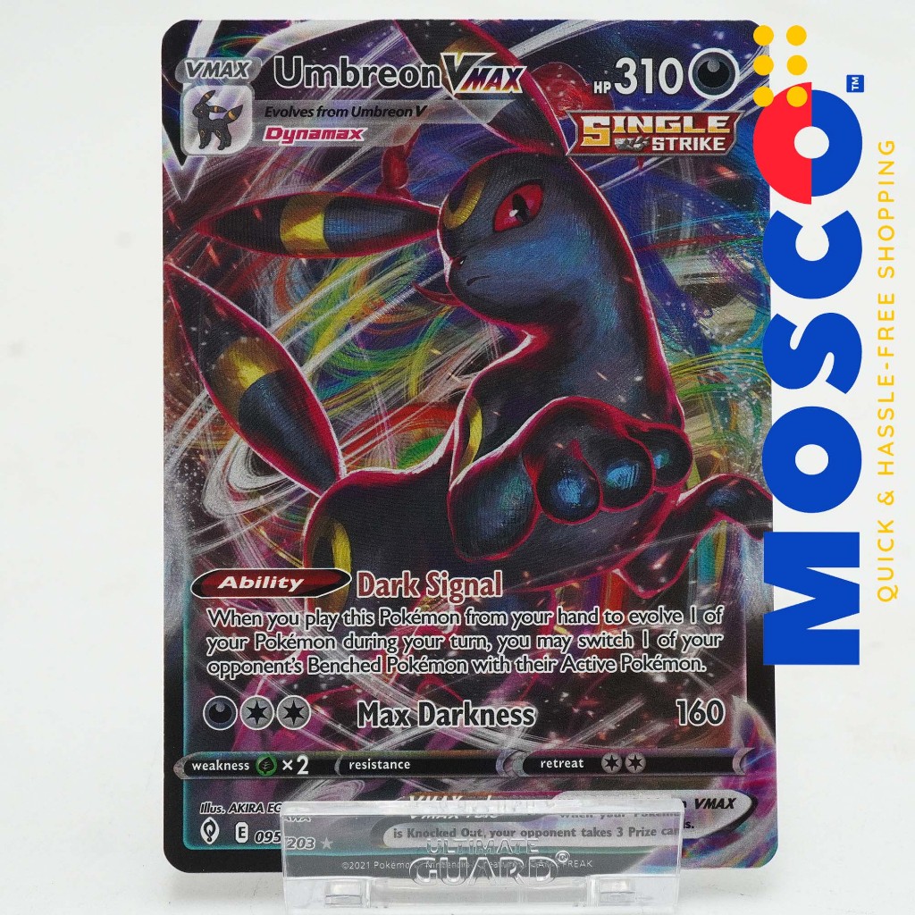 Umbreon VMAX - 095/203 - Ultra Rare | Pokemon TCG Singles | Shopee ...