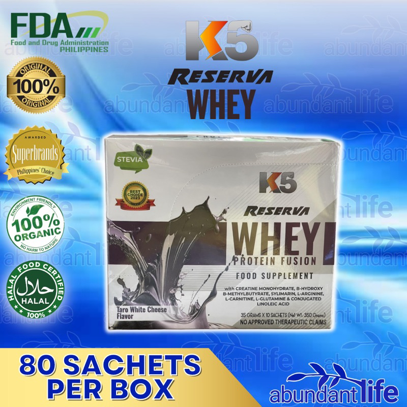 1 BOX REVERSA WHEY PROTEIN 80 SACHET TARO WHITE CHEESE AUTHENTIC ...