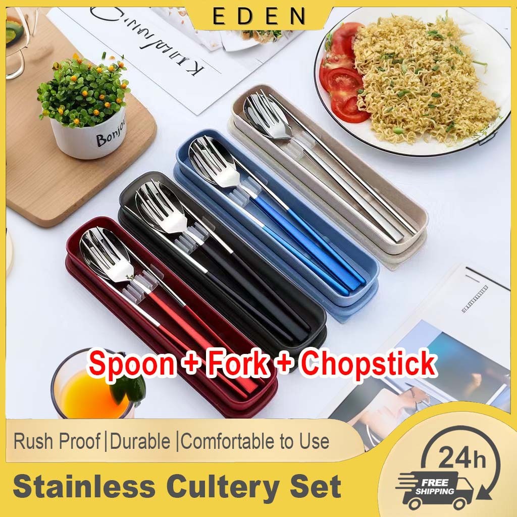 Korean style Portable stainless steel cutlery set simple cutlery set ...