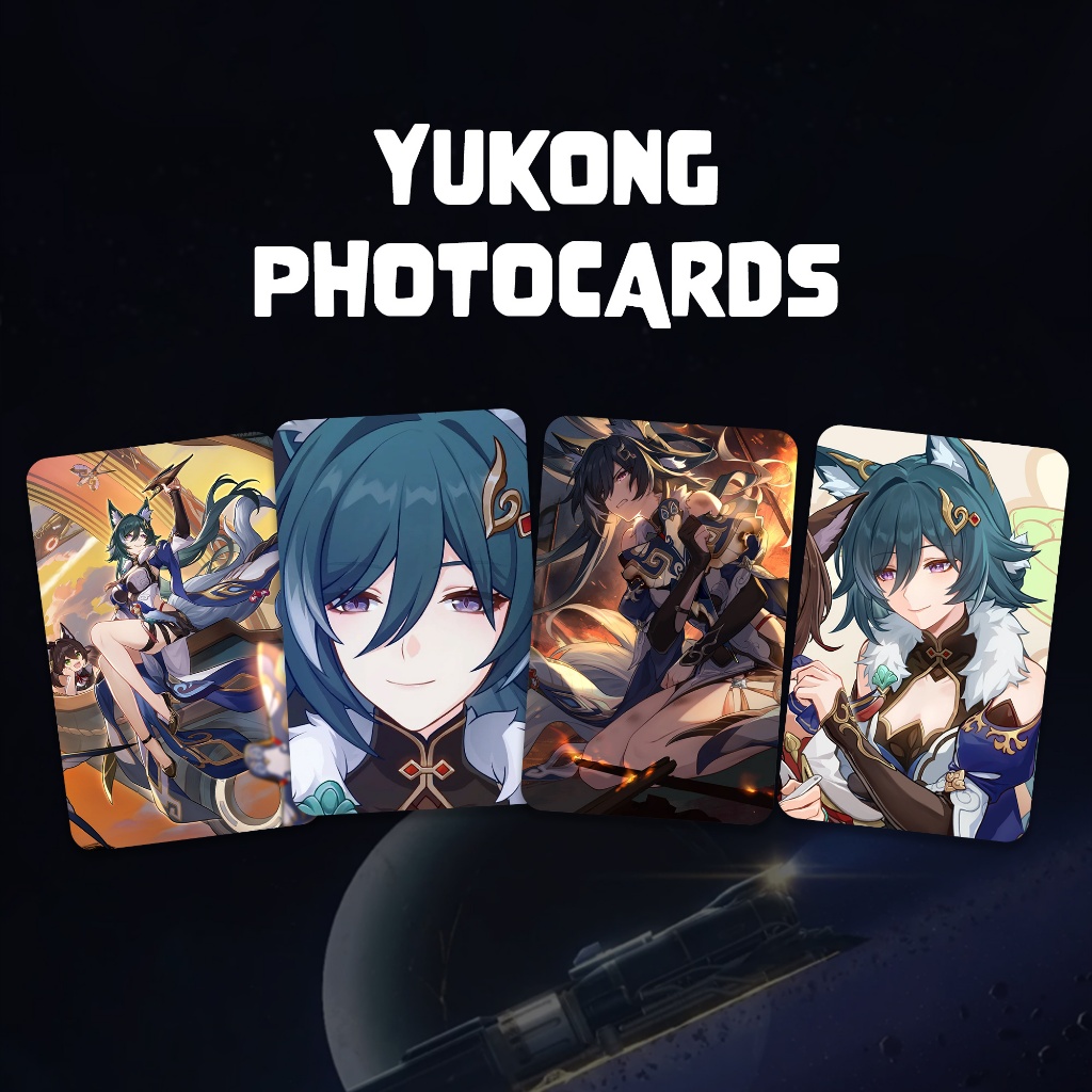 Honkai Star Rail Photocards - YUKONG Textured Photocards Front and Back ...