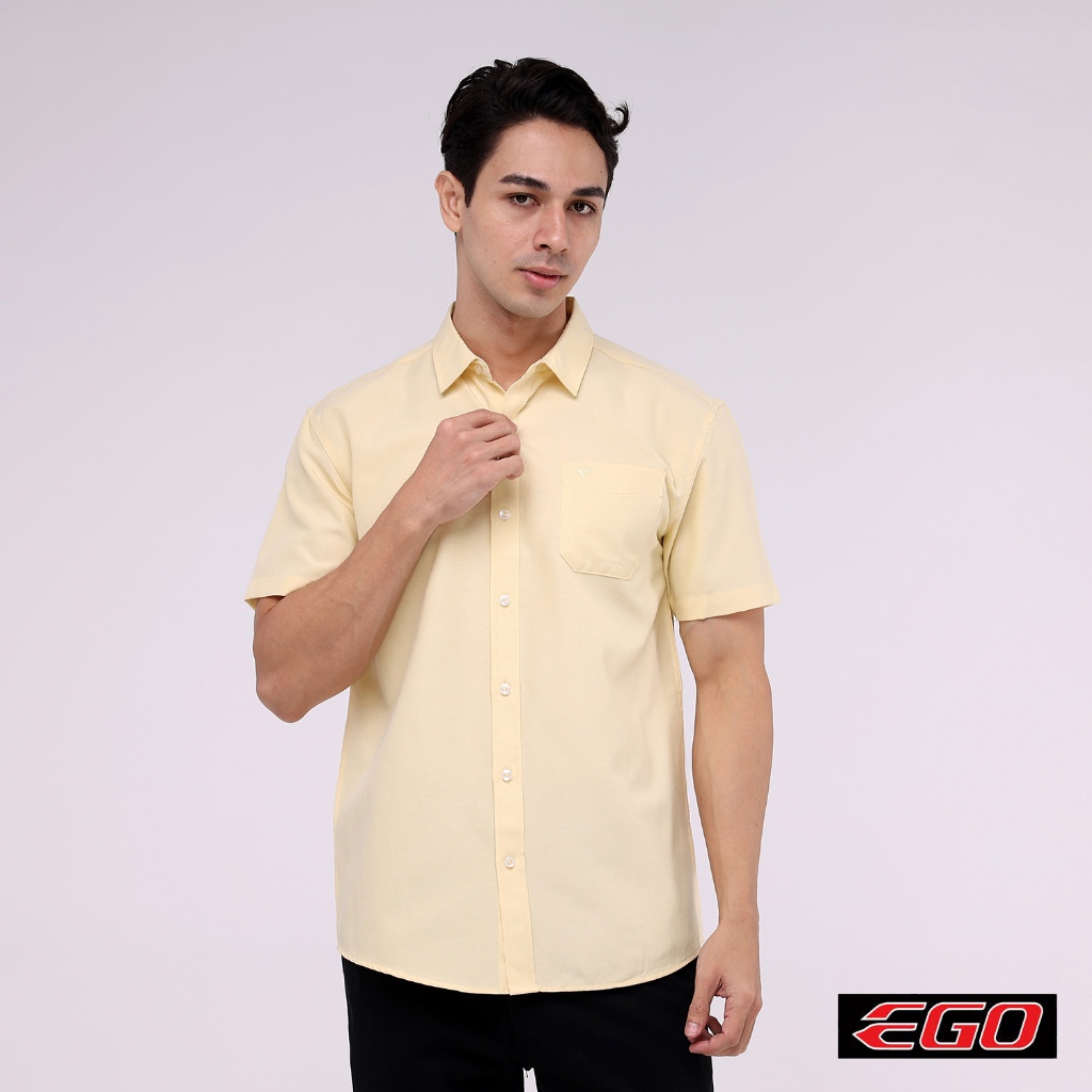 Ego Woven Oxford Polo Short Sleeve EMT04-0789 | Shopee Philippines