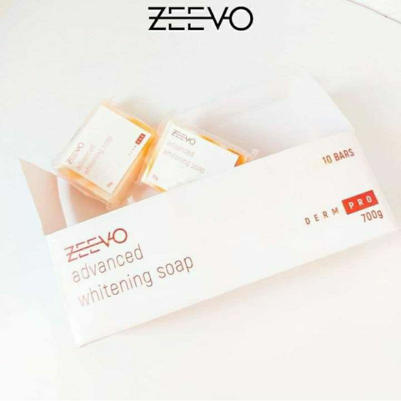 Zeevo Advanced Whitening Soap 70g x10 pcs | Shopee Philippines