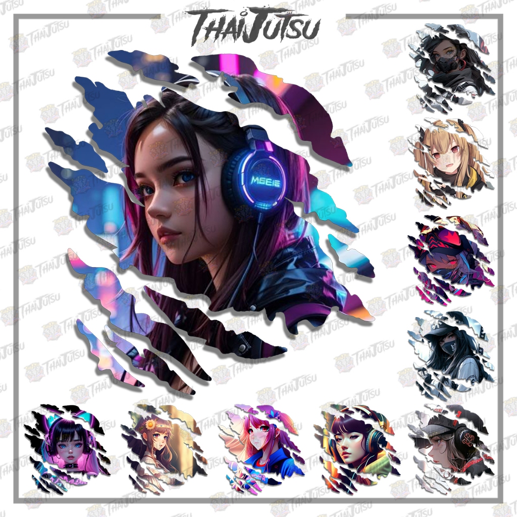 RANDOM 01 | ANIME SCRATCH STICKER【ThaijutsuStickers】 | Shopee Philippines