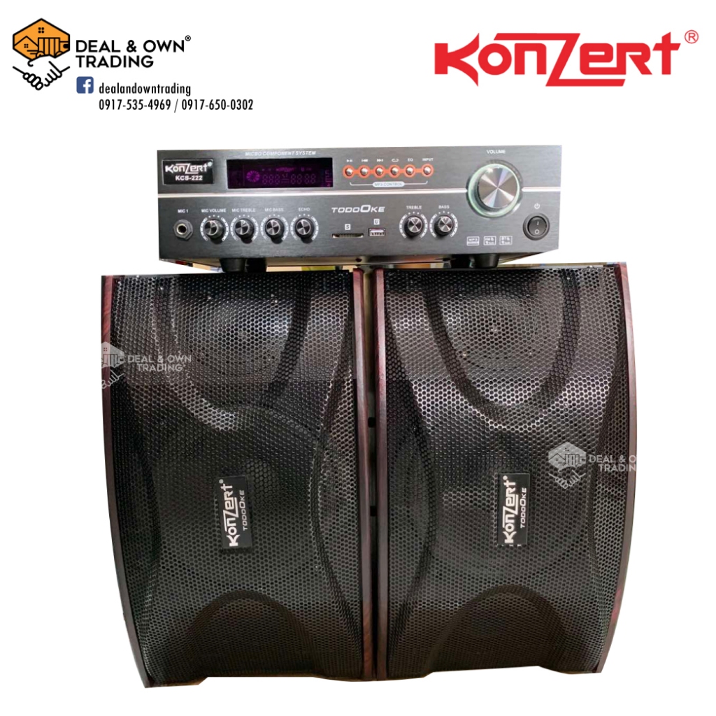 Konzert KCS-222 MKII Micro Component System with USB & SD, FM Radio ...