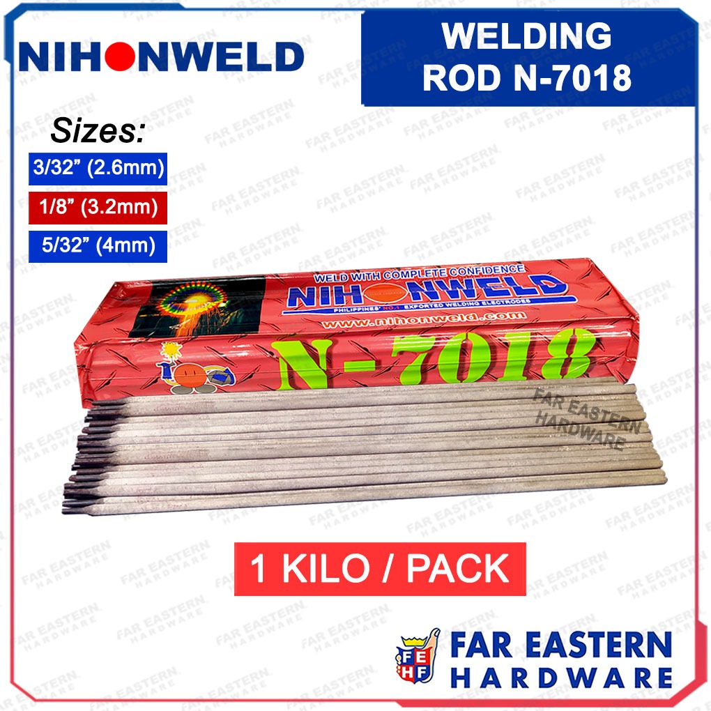 NIHONWELD Welding Rod N7018 Electrode 3/32" | 1/8" | 5/32" 1 Kilo/Pack ...