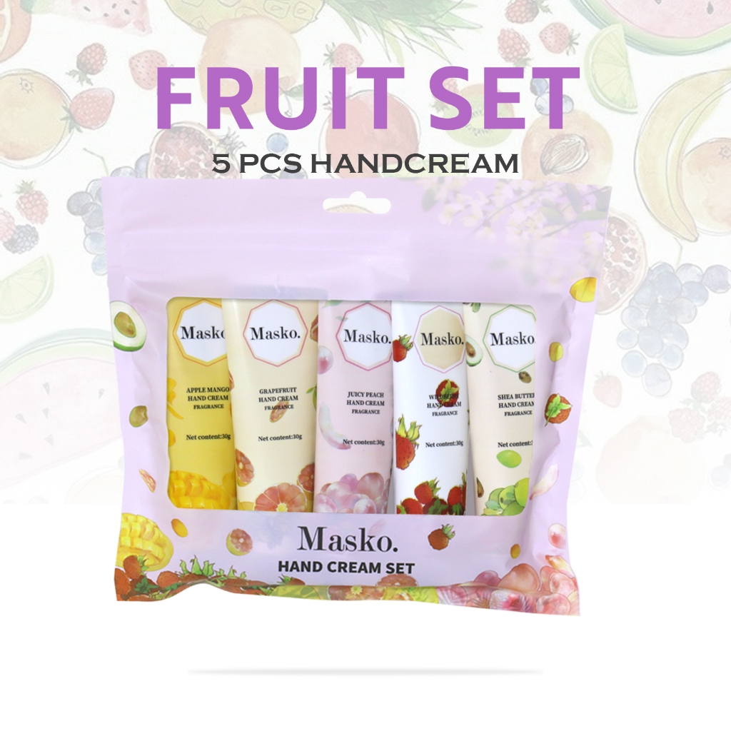 5pcs, 10pcs Handcream set Masko Perfume Floral Fruit Scent Moisturizing Hand Cream Gift Set 30g ...