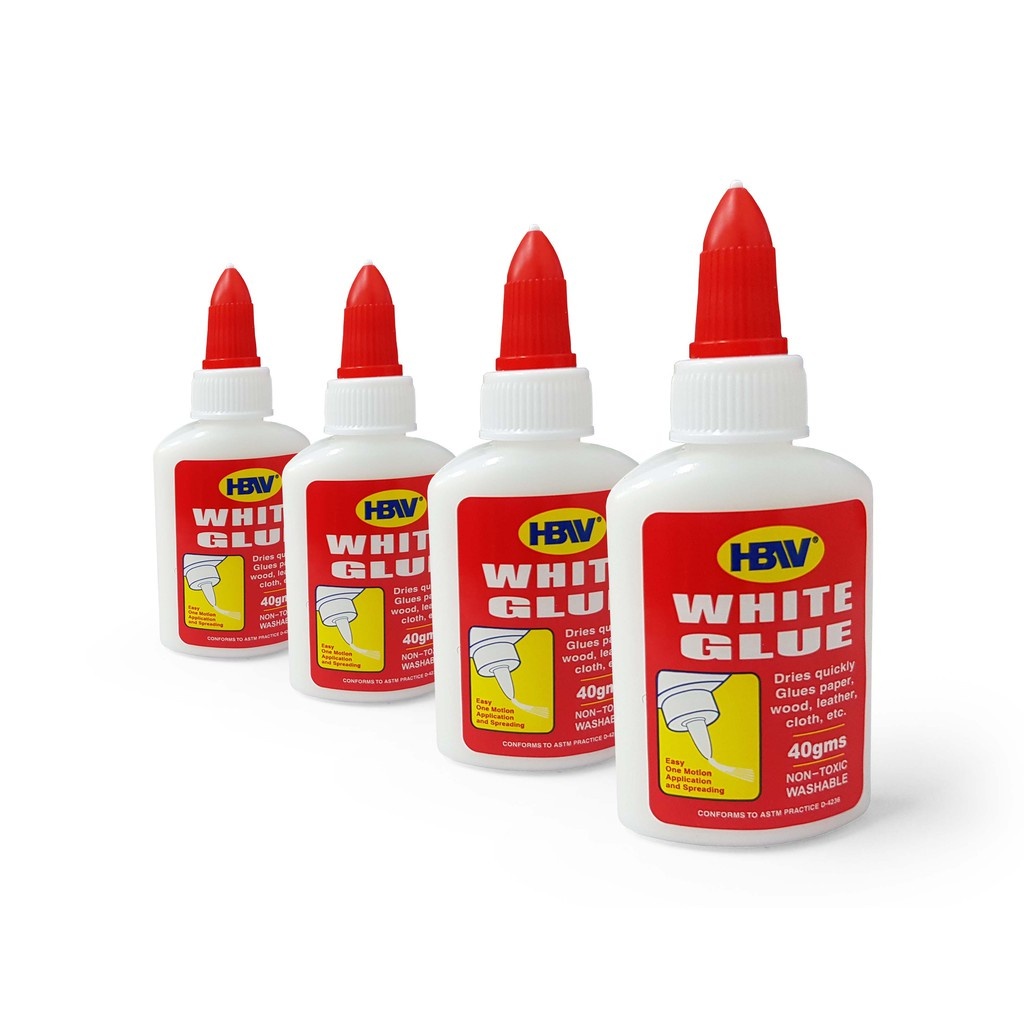 HBW white glue 40g (small) sold per piece | Shopee Philippines