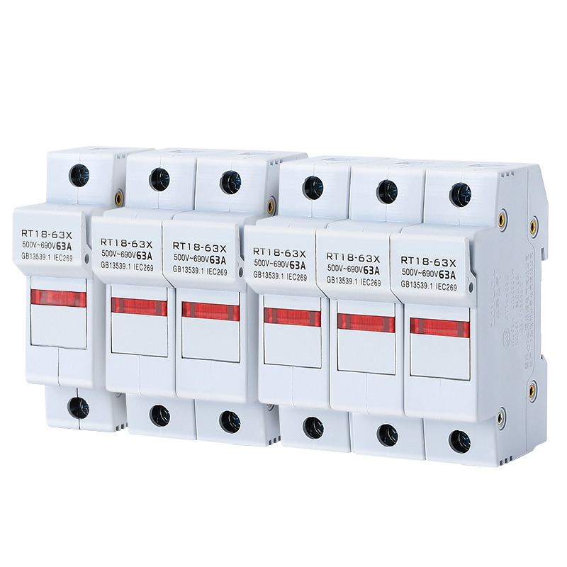 RT18-63X AC 380V 1P 2P 3P 4P 63A DIN Rail Mount cylinder fuse | Shopee Philippines