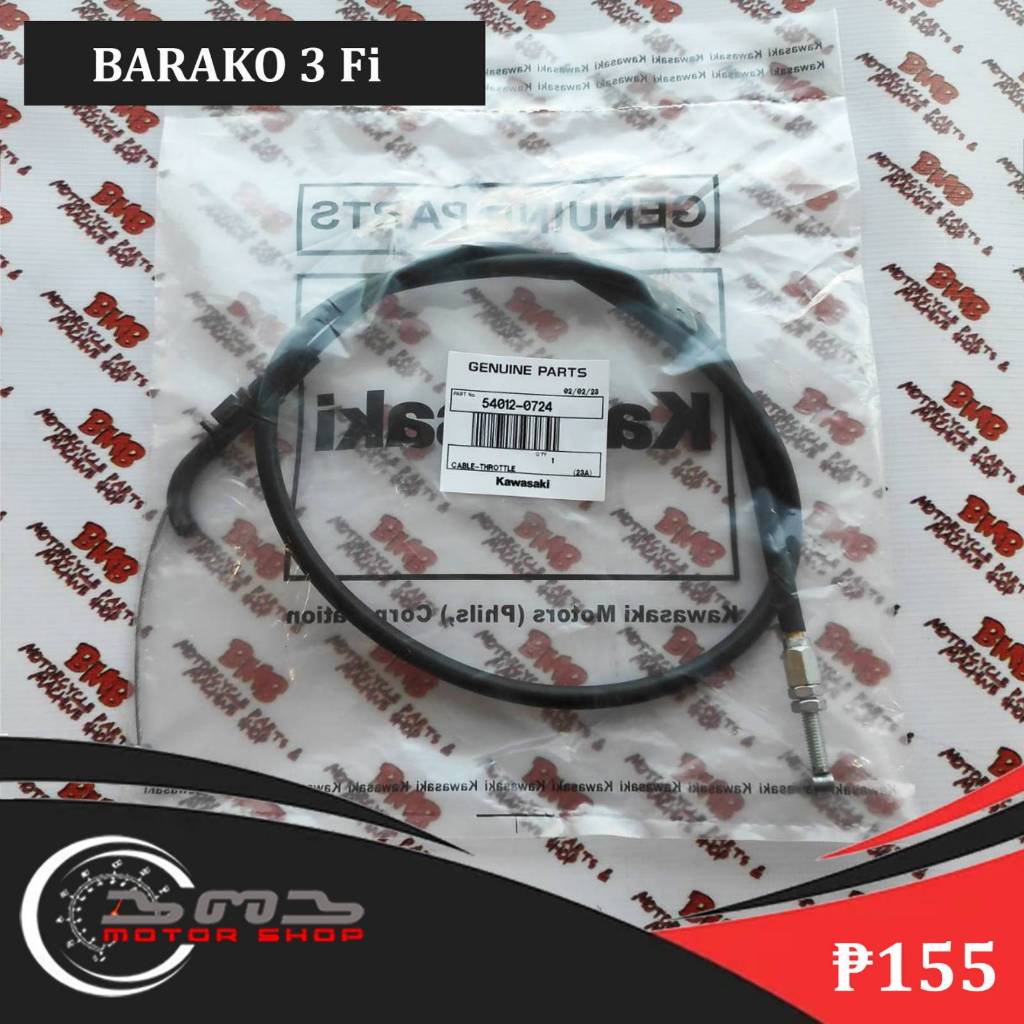 Throttle Gas Cable Barako 3 Fi (Electric) 54012-0724 v08.2025* | Shopee ...
