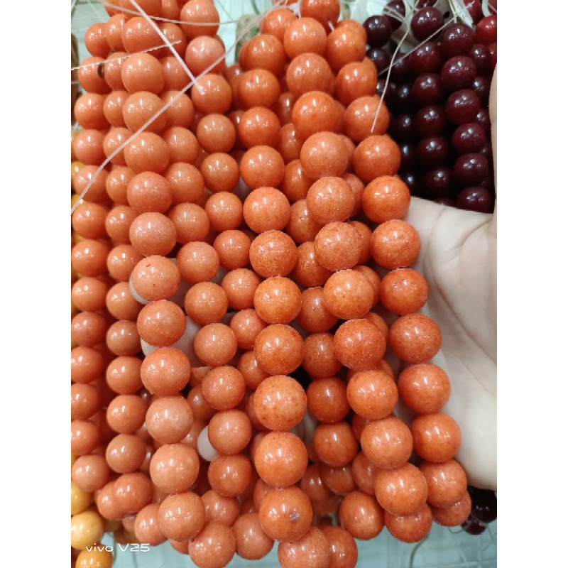 Color of the year 2024 beads stone coated apricot crush natural stone ...
