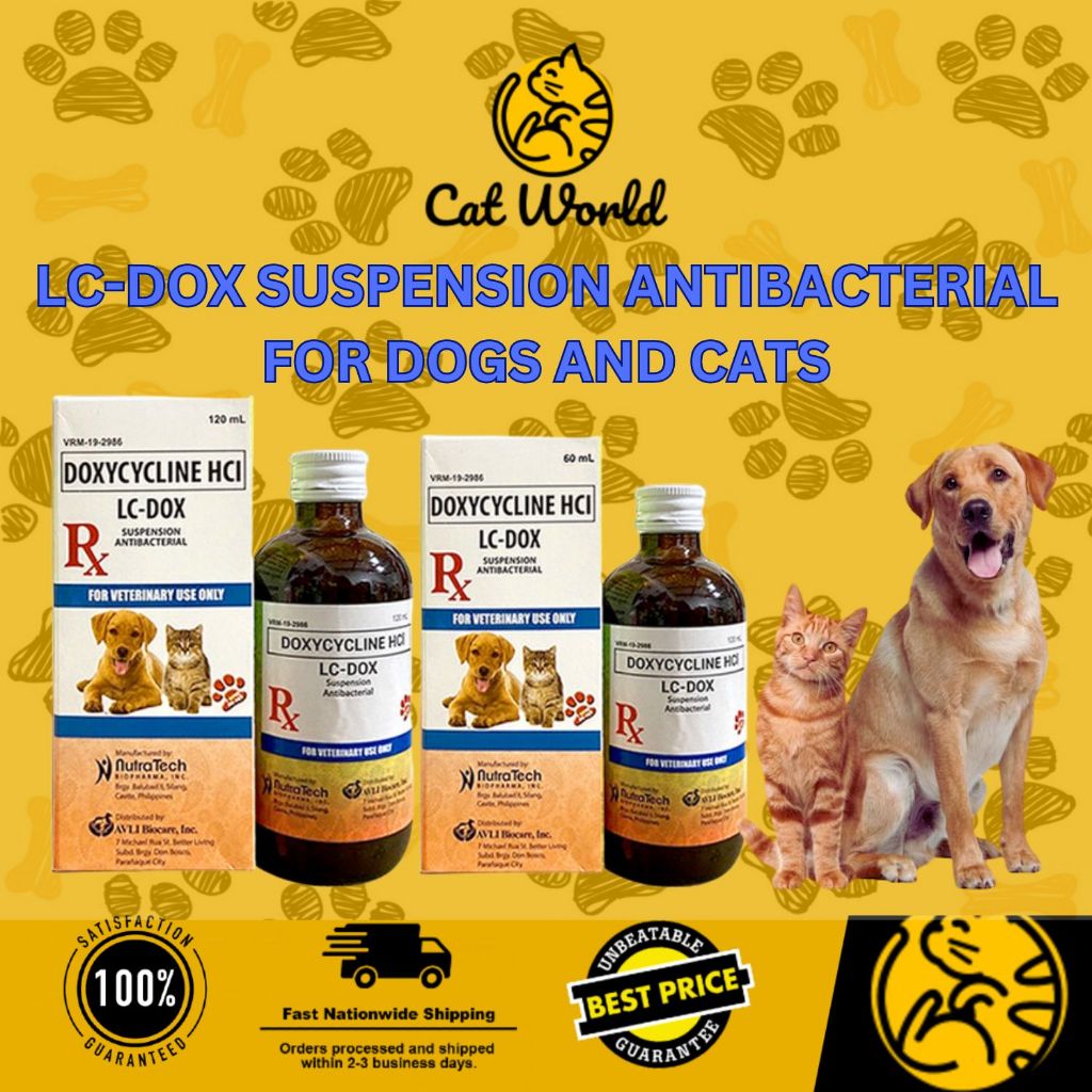 LC-DOX SUSPENSION ANTIBACTERIAL FOR DOGS AND CATS 60ML/120ML | Shopee ...