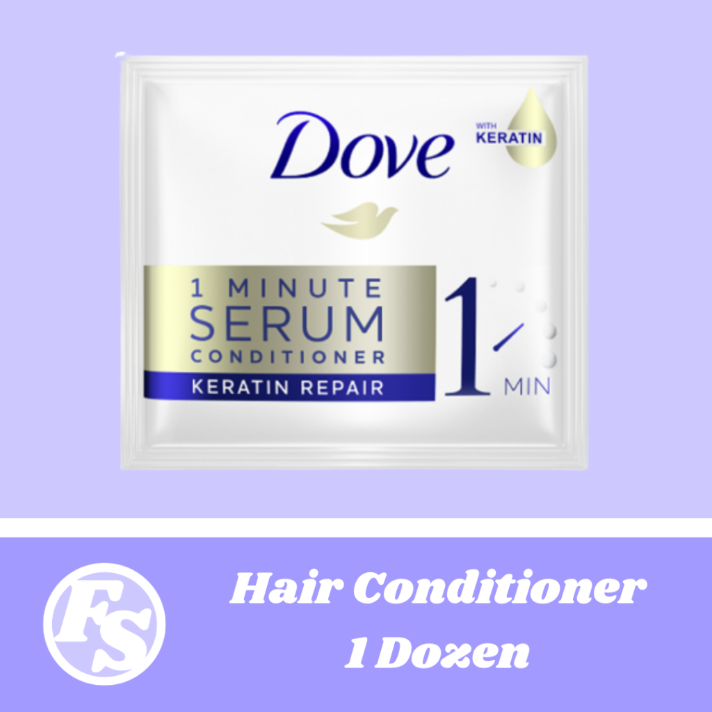 Dove 1 Minute Miracle Keratin Repair Serum Conditioner 10mL (1 Dozen ...
