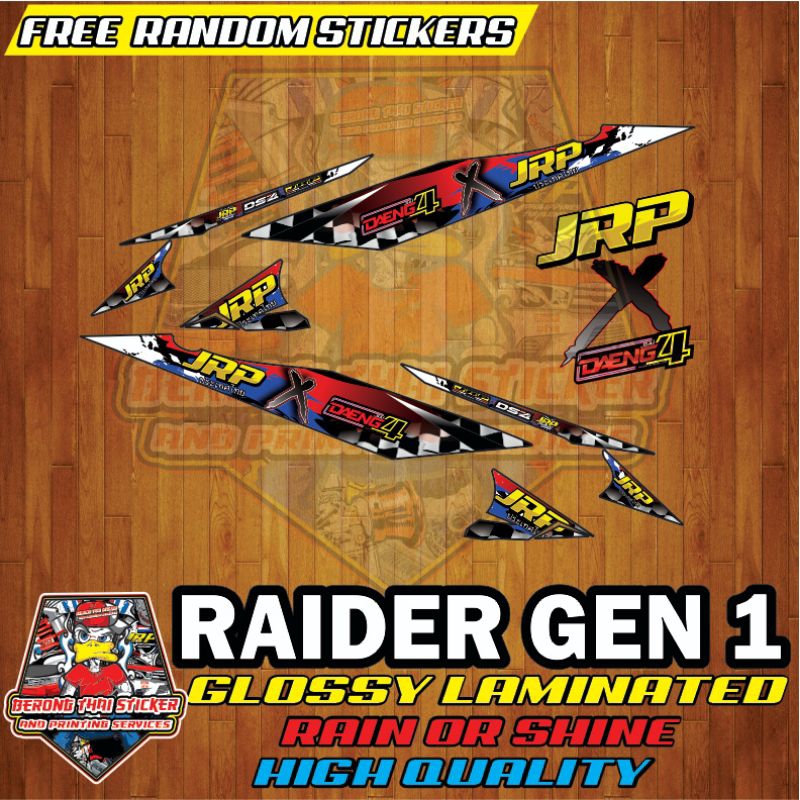 Suzuki Raider 150 Gen 1 Jrp x Ds4 Decals Laminated | Shopee Philippines