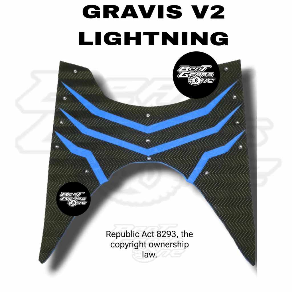 gravis version 2 lightning design rubber matting NO HOLE | Shopee ...