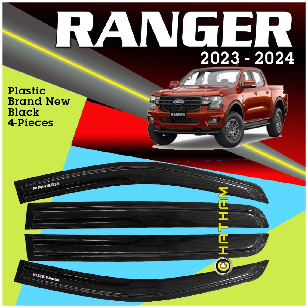 Rain Visor for Ford Ranger 2023 2024 ( Injection Type ) | Shopee ...