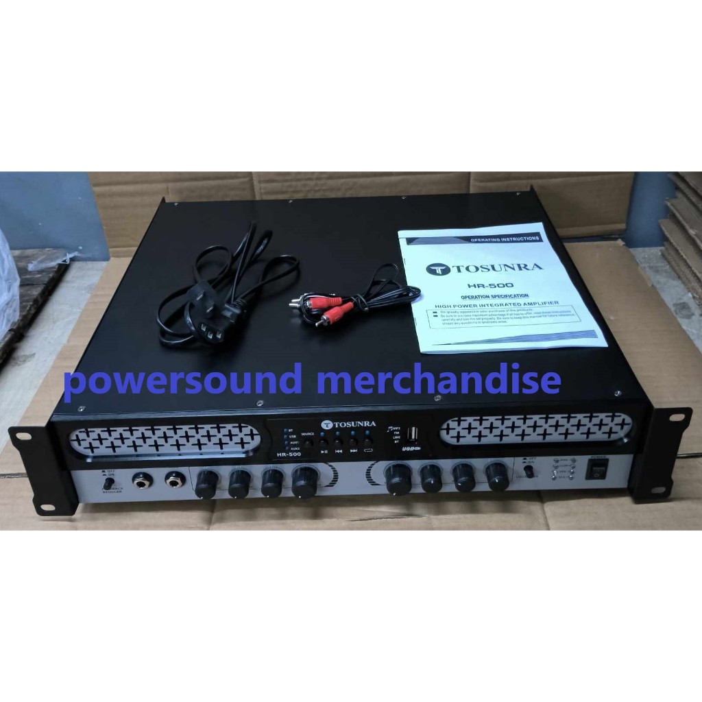 TOSUNRA TO-500 High Power Amplifier 800W*2 | Shopee Philippines
