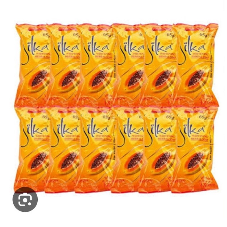 Silka Papaya Soap (65g x 12 sachet) | Shopee Philippines
