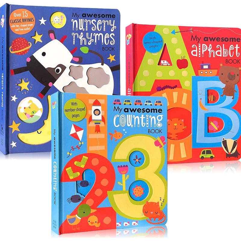 my awesome alphabet book / my awesome counting book / nursery rhyme ...