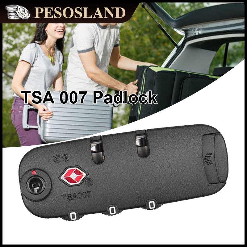 3 Digit TSA Secure Combination Padlock Luggage Code Lock Trolley Case ...