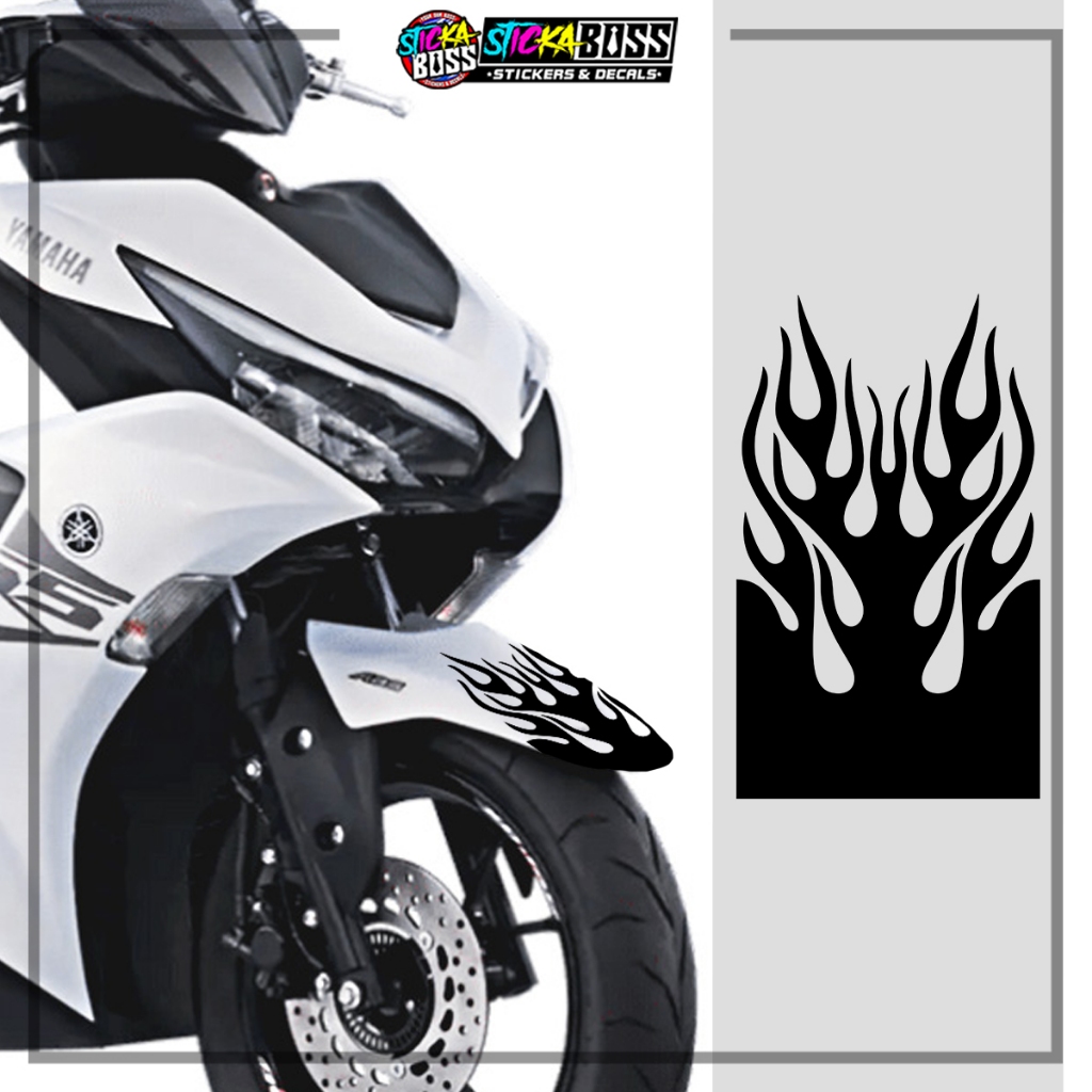 FIRE TRIBAL FENDER ( VINYL CUT-OUT STICKER DECALS )【Stickaboss ...